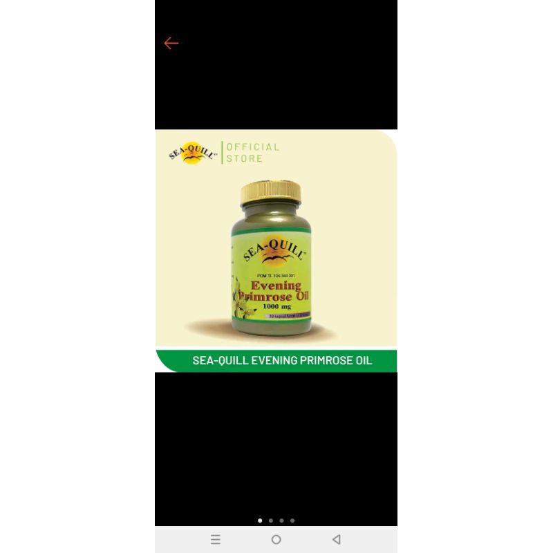 Jual Sea Quill Evening primrose oil 50softgel 1000mg (EPO) | Shopee ...