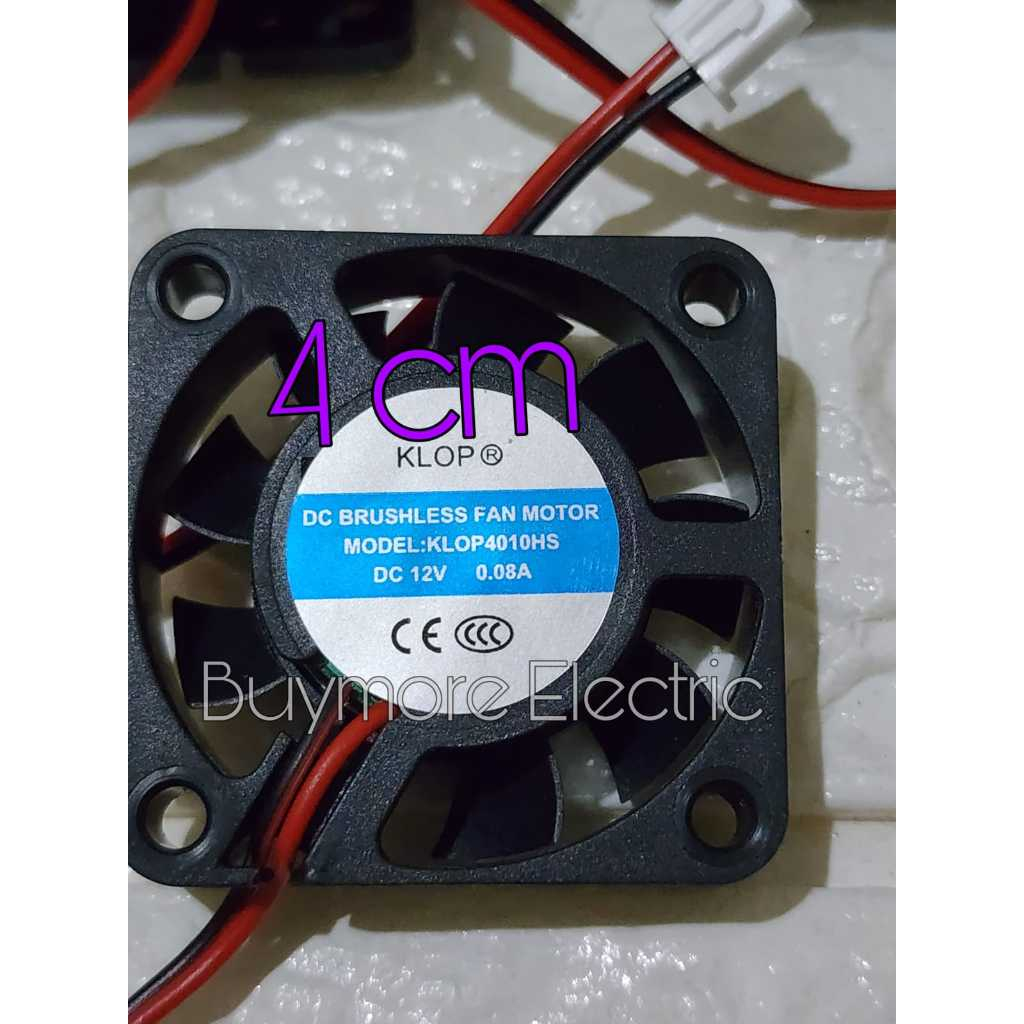 Jual FAN KIPAS DC KLOP 4cm 12V FAN DC Plus SOKET 12 Volt | Shopee Indonesia