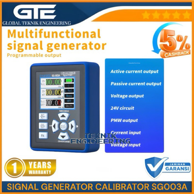 Jual Multifunction Signal Generator Simulator Calibrator SG003A Voltage ...