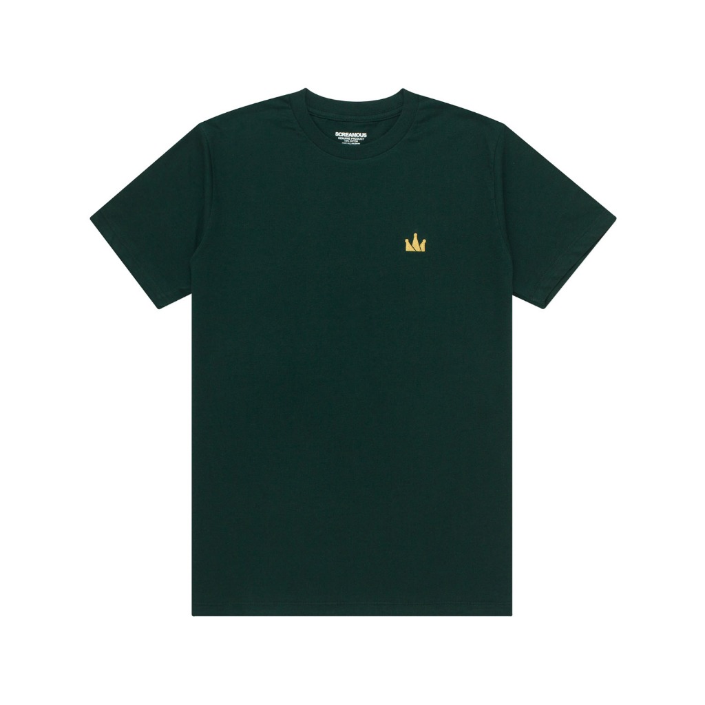 Jual Screamous Kaos T-Shirt CROWN LOGO SS DARK GREEN | Shopee Indonesia