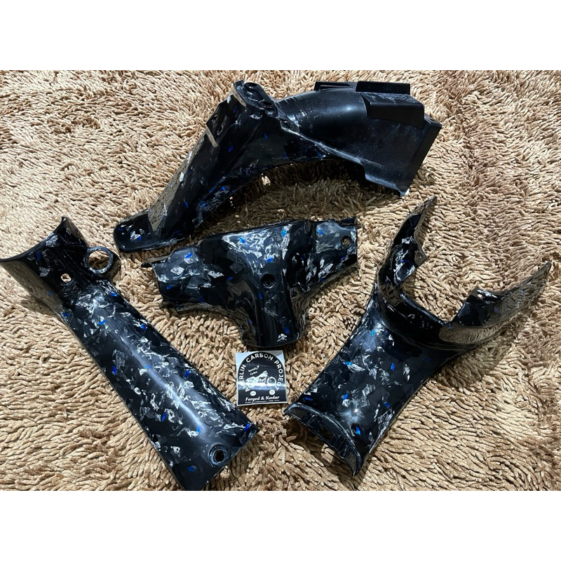 Jual Paket Cover Body Kasar Fizr Carbon Forged Blue Venon Diamondcut ...
