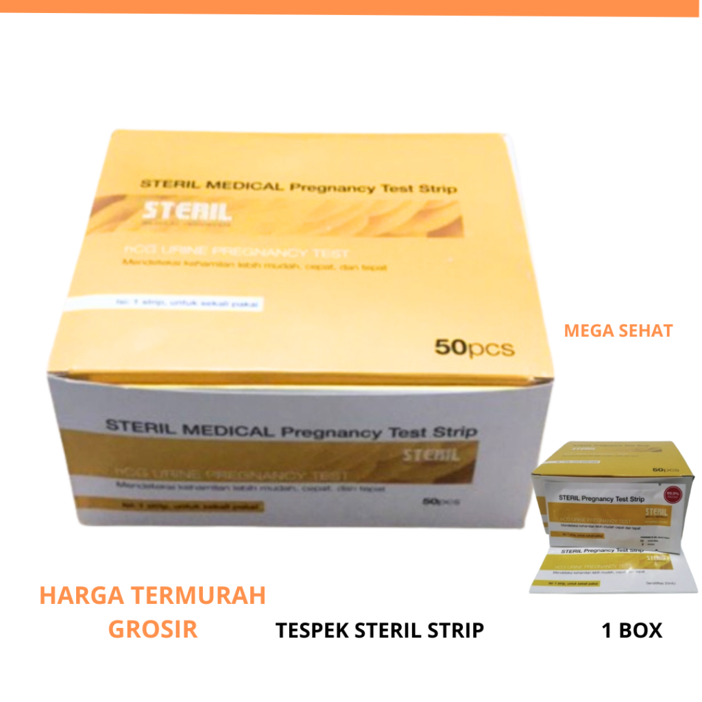 Jual Cod Tespek Steril Strip Alat Tes Uji test pack kehamilan Kehamilan ...