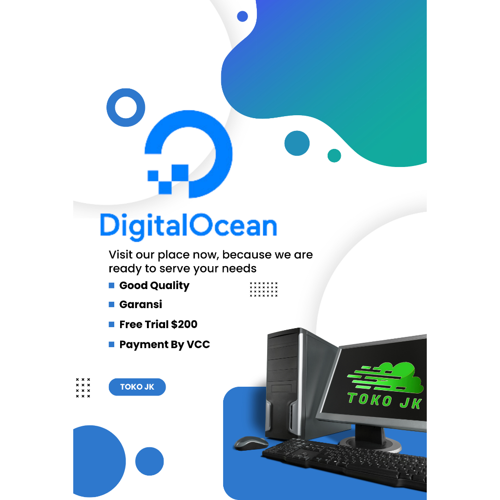 Jual DIGITALOCEAN FREE TRIAL $200 1 TAHUN 3 DROPBLET | Shopee Indonesia
