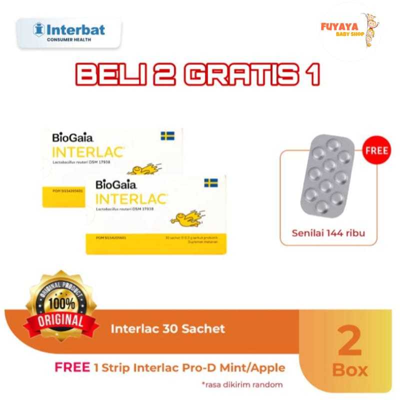 Jual Interlac Sachet Probiotic (1 SACHET) - Menjaga Saluran Pencernaan ...