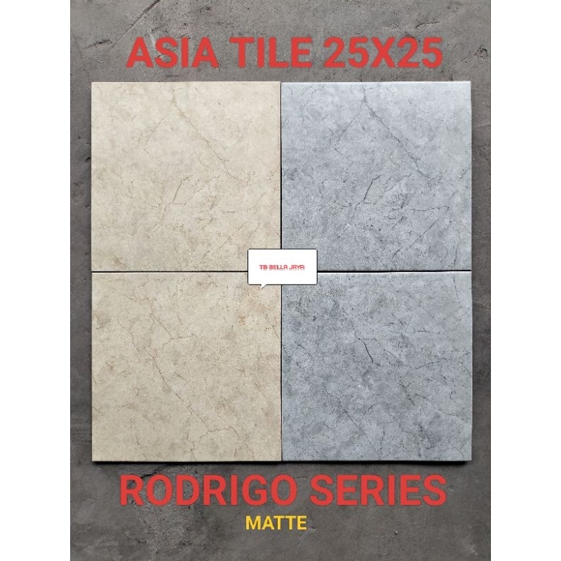 Jual Keramik Lantai Kasar Asia Tile Rodrigo Series Ukuran 2525 | Shopee ...
