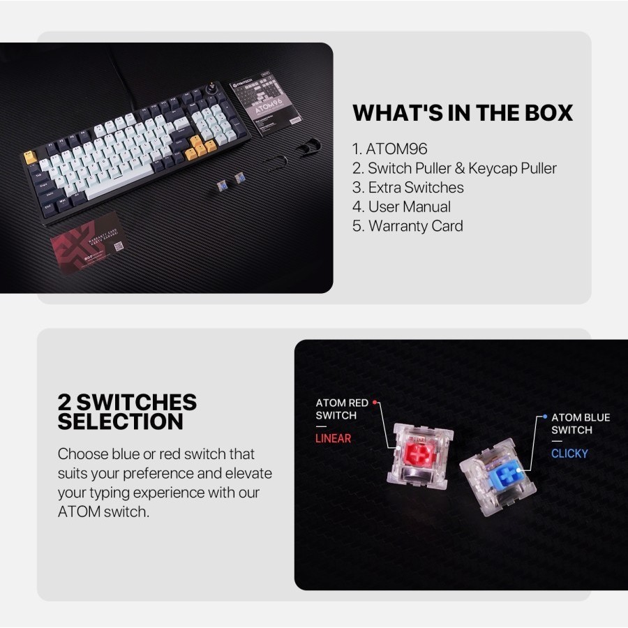Jual Fantech Atom96 Mk890V2 / MK890 V2 / MK-890 V2 Rgb Mechanical Gaming Keyboard | Shopee Indonesia