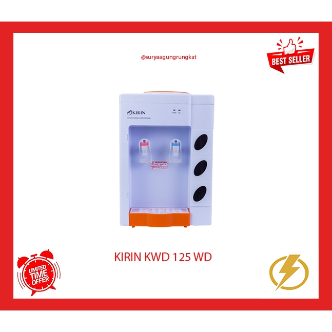 Jual DISPENSER HOT&NORMAL KIRIN - KWD 125 WD | Shopee Indonesia