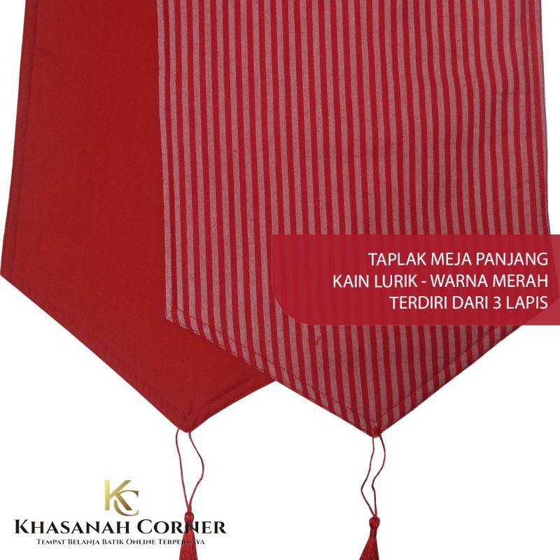 Jual Taplak Meja Panjang 190x25 cm Runner Table Cloth Cover Persegi ...