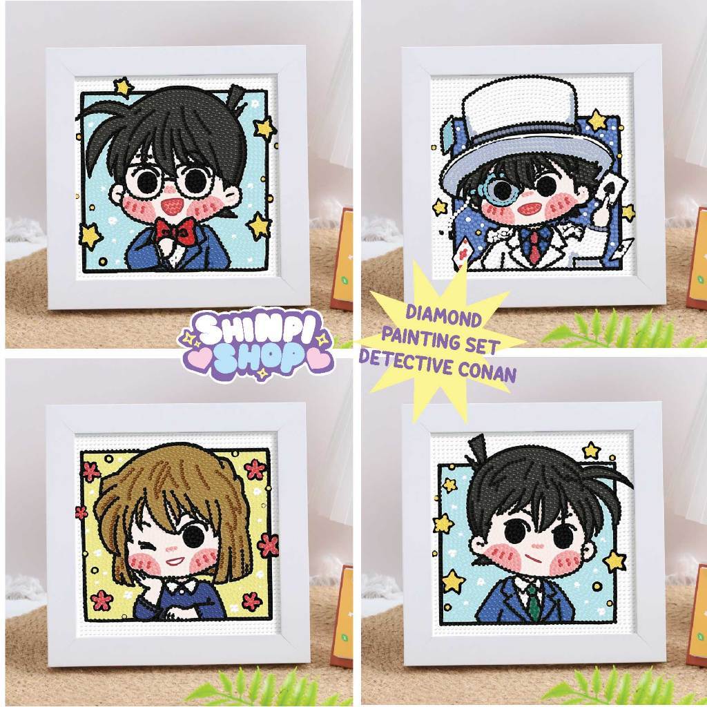 Jual DETECTIVE CONAN SET DIAMONGPAINTING LENGKAP Mainan Anak DIY ...