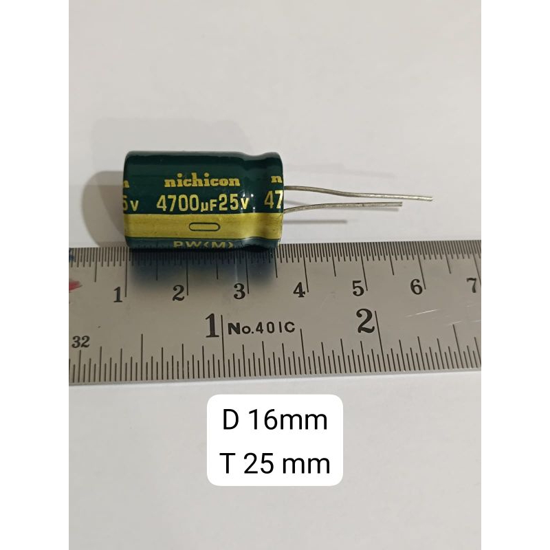 Jual 50 pcs elco kapasitor 4700uf 25V Elko capacitor 4700 uf 25 volt ...