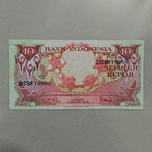 Jual Uang Bunga 10 Rupiah 1959 Nocan | Shopee Indonesia