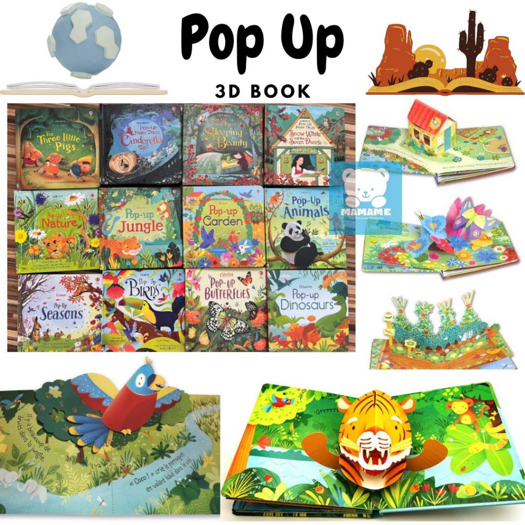 Jual [MAMAME] Pop Up 3D Books // Buku 3D Anak-anak // Buku Cerita Anak ...