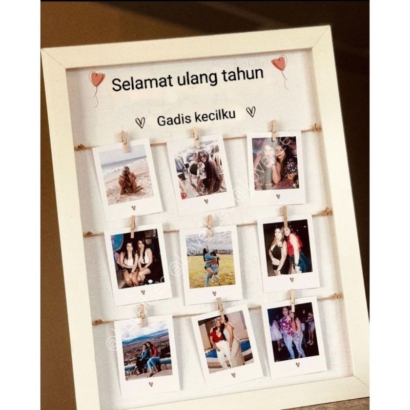 Jual Rekomendasi hadiah/kado bingkai foto custom cetak foto custom free ...