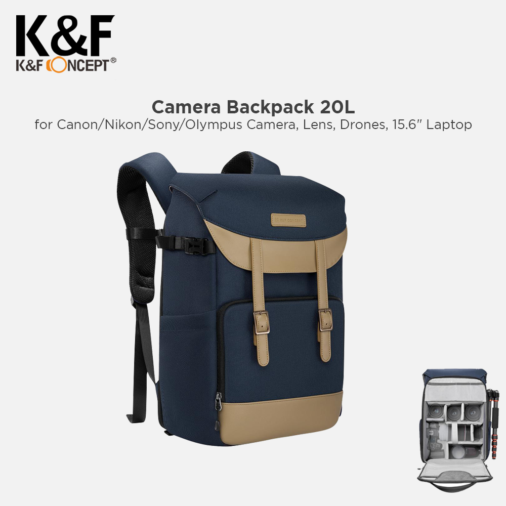 Jual K&F Concept 20L Tas Travel Beta Backpack Waterproof Photography Laptop with Rain Cover ...