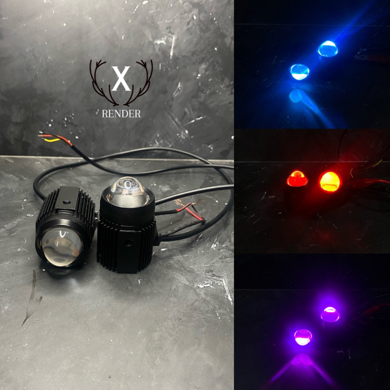 Jual MINI PROJIE D2 KIPAS + DEMON EYES ( 2 PCS / SEPASANG ) PUTIH ...