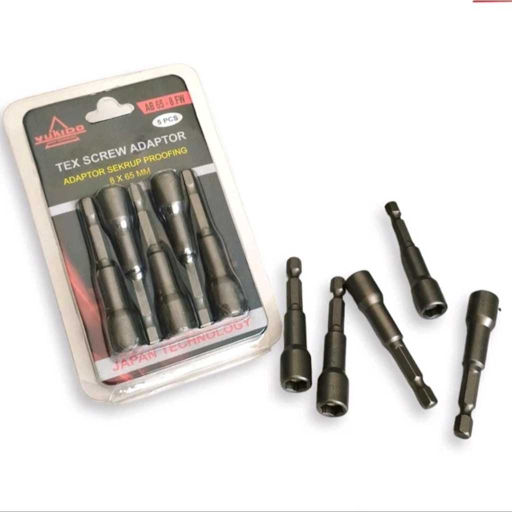 Jual YUKIDO TEK SCREW ADAPTOR / ADAPTOR SEKRUP ROOFING 8 X 65 MM SET ...