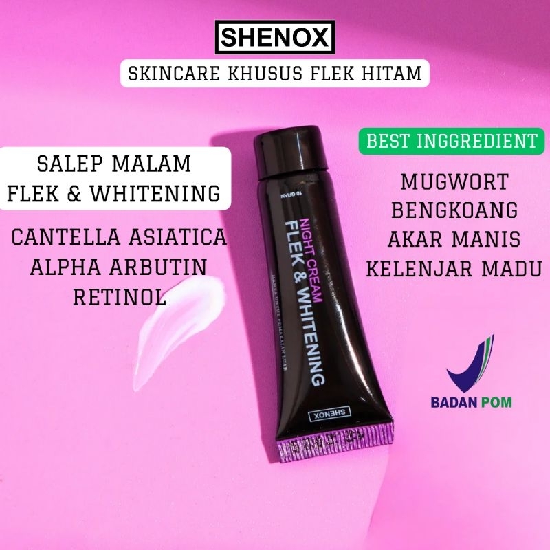Jual Shenox Skincare Salep Flek Night Whitening Resmi BPOM | Salep Malam Flek Hitam | Shopee ...