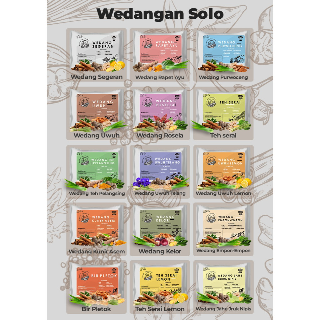 Jual TRADITIONAL TEA / HERBAL TEA/ TRADITIONAL HERBAL TEA /WEDANGAN ...