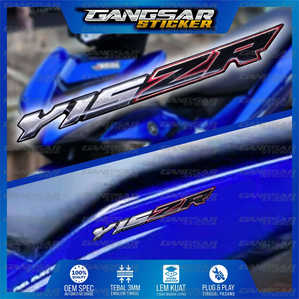 Jual Emblem yamaha y15zr / emblem timbul y15zr / emblem mx king ...
