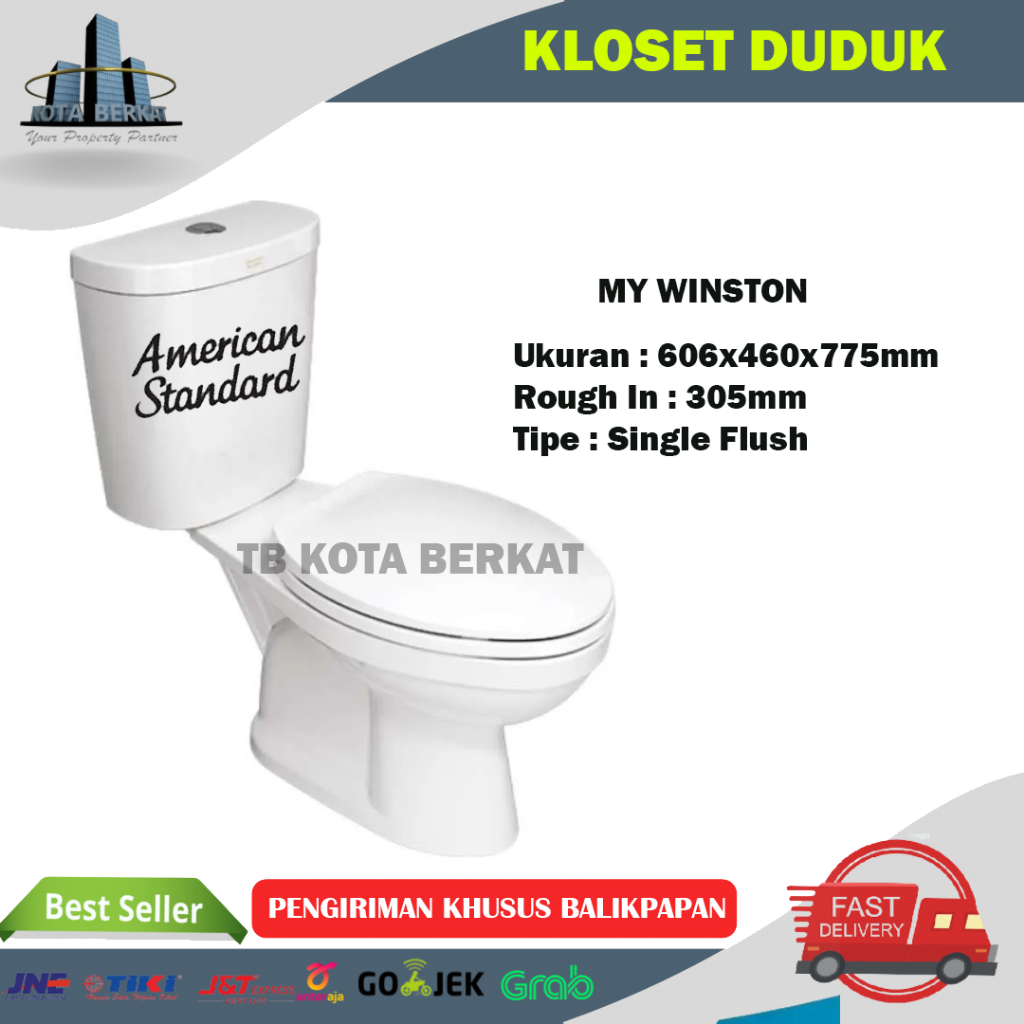 Jual CLOSET DUDUK AMERICAN STANDART/ KLOSET DUDUK | Shopee Indonesia