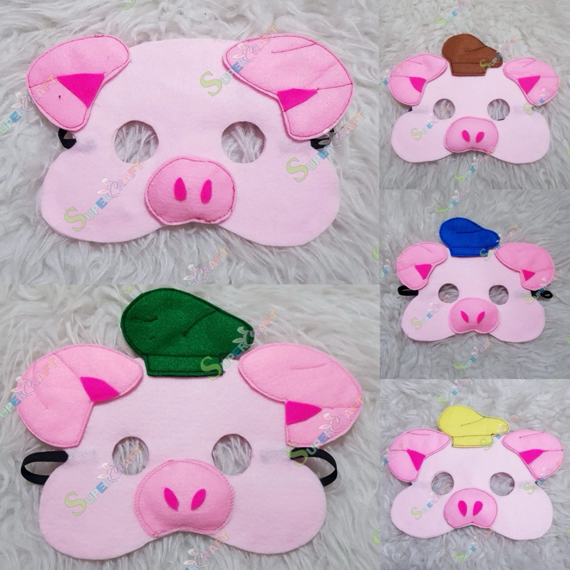 Jual Topeng Babi Kostum Piggy Bando karakter Hewan Babi Binatang Piglet ...