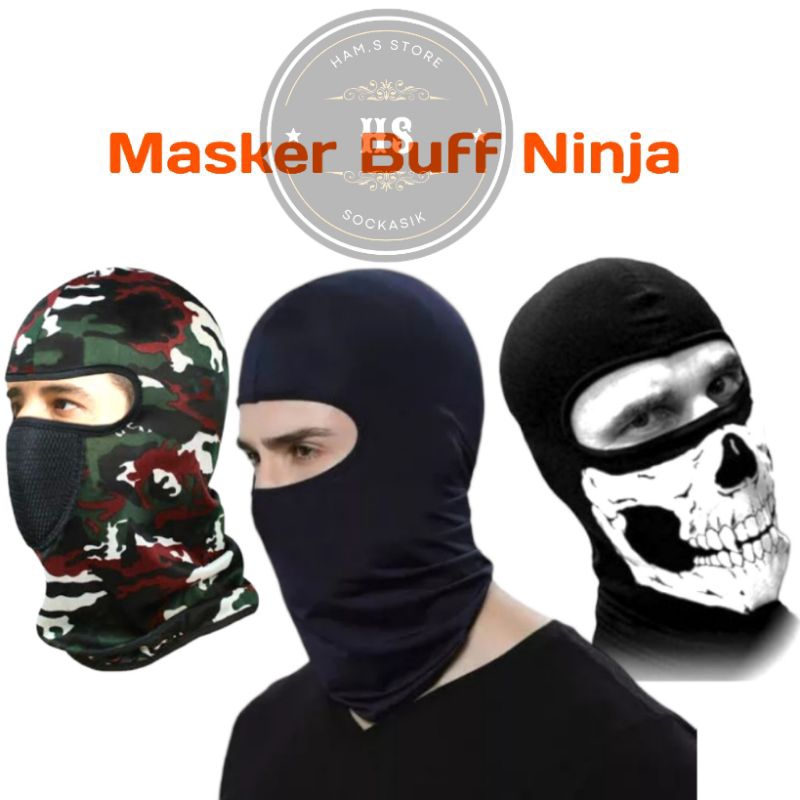 Jual TERLARIS TERMURAH Balaclava Masker Buff Ninja Full Face Motif ...