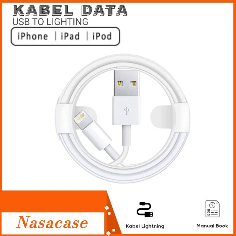 Jual Kabel data iPhone 5 6 6s 7 8 7+ 8+ X XS XR usb lightning original ...