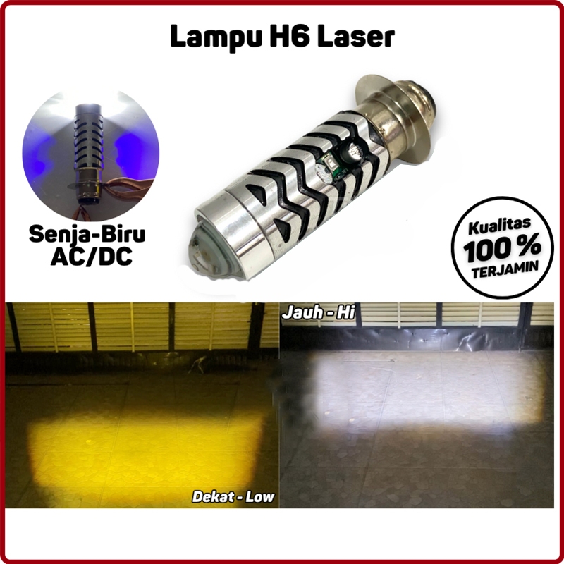 Jual Lampu Depan LED H6 D2 Laser Lampu Depan Sepeda Motor Universal ...