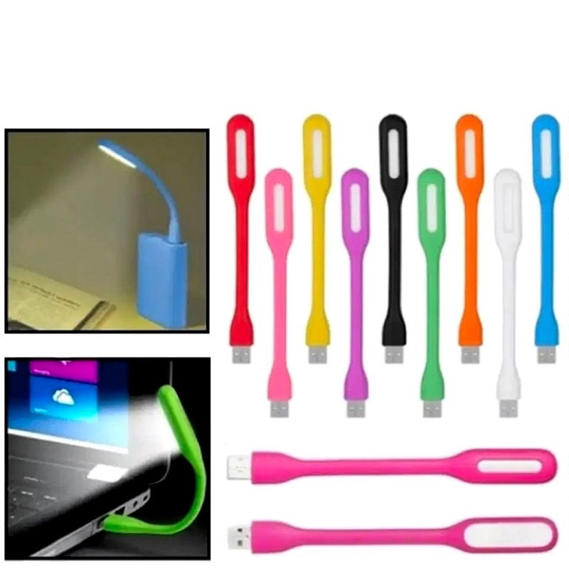 Jual LAMPU LED SIKAT USB BULAT WARNA PUTIH BISA DI PASANG DI POWERBANK ...