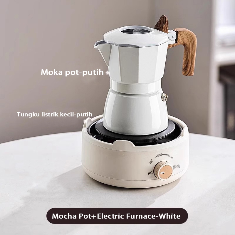 Jual Mocha Pot Espresso Pot Double Valve Moca Pot Mocha Supercharged ...