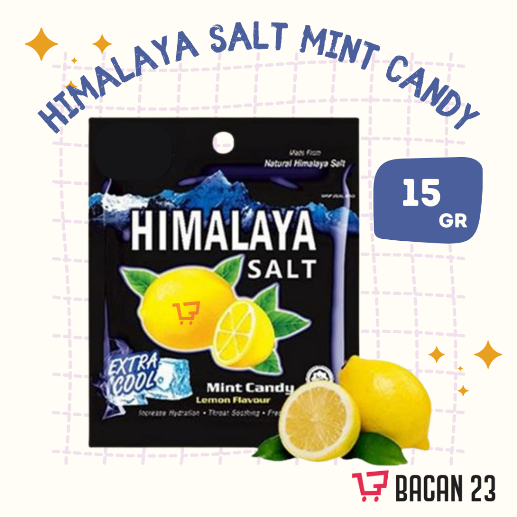 Jual Permen Himalaya Salt Lemon Mint (15gr) / Mint Candy Lemon Flavour ...