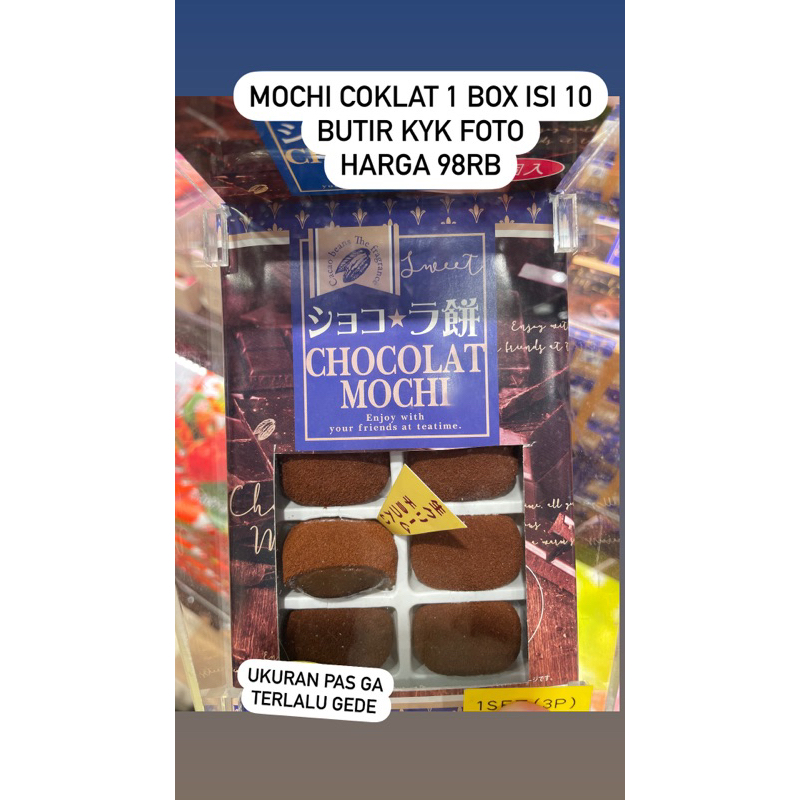 Jual Mochi Jepang Coklat Chocolate Mochi Daifuku Japan | Shopee Indonesia