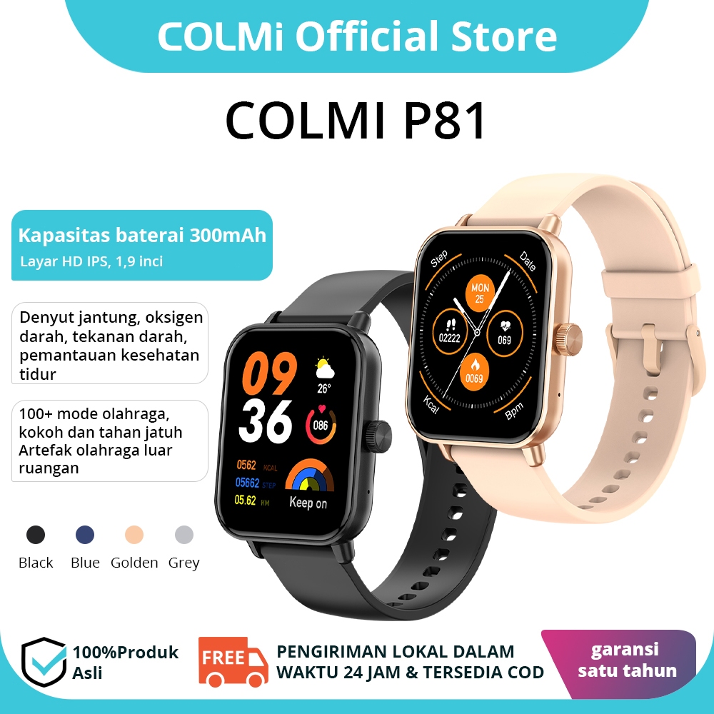 Jual COLMI P81 smartwatch Layar IPS 1,9 inci jam tangan couple ...