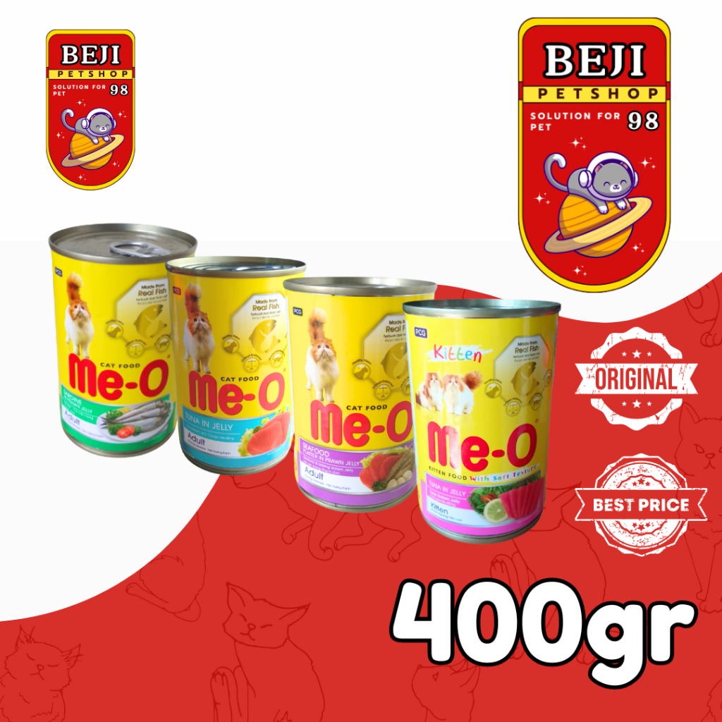 Jual MEO Kaleng 400gr Makanan Basah Kucing MEO | Shopee Indonesia