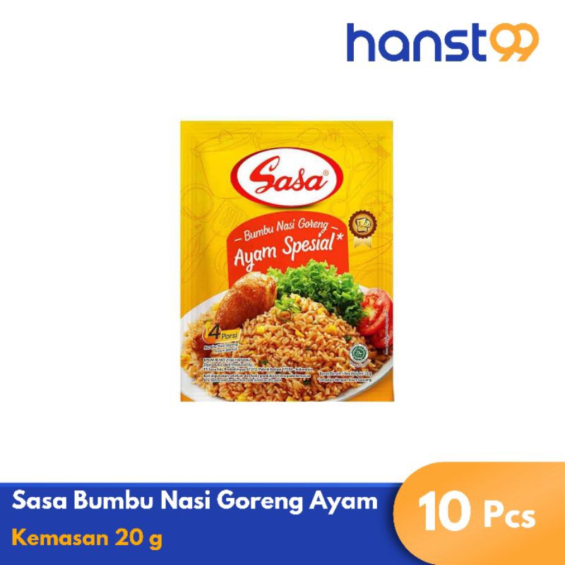 Jual Sasa Bumbu Nasi goreng Ayam special 20grX10 pcs | Shopee Indonesia