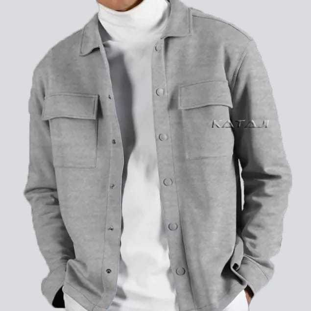 Jual Jaket Pria Shacket Pleece Jacket Sacket model Parka Pleece Hangat ...