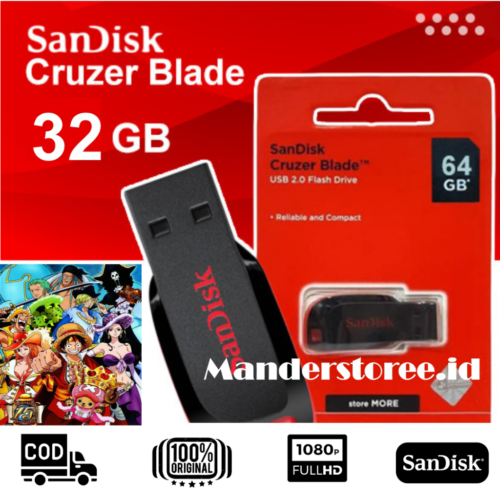 Jual COD Film Movie One Piece USB 32 Kualitas HD 720P | Shopee Indonesia