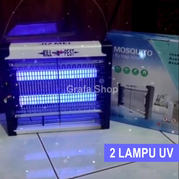 Jual Insect Killer Mosquito Killer Perangkap Nyamuk Lalat 2 Lampu UV ...