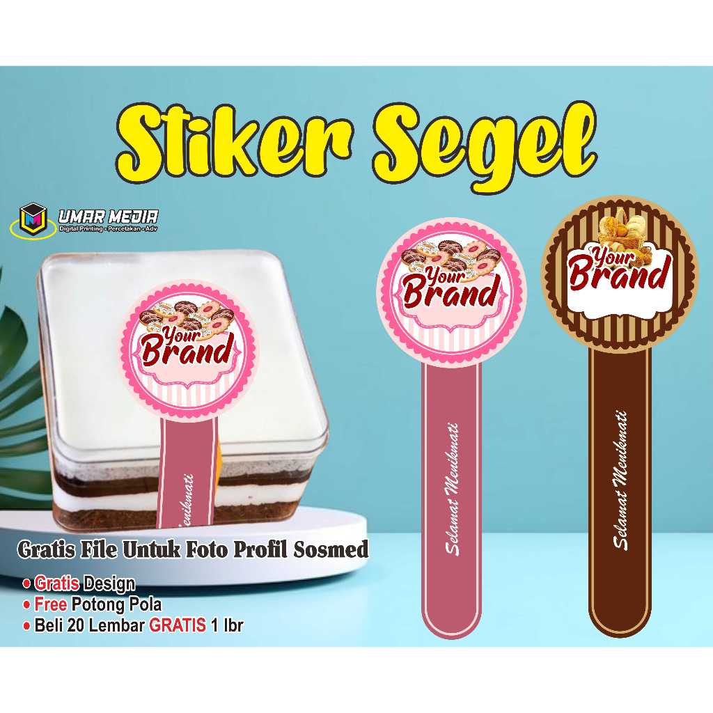 Jual Stiker Segel Produk Sticker Merk Jualan Label Usaha Stiker Seal ...