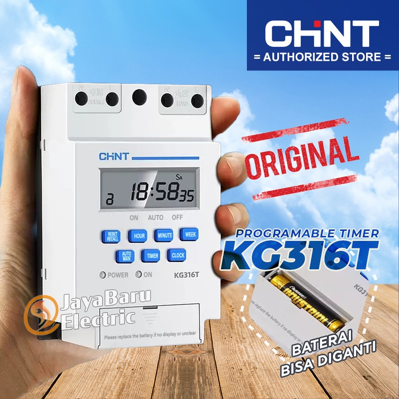 Jual Programmable Digital Timer Time Control Switch CHINT KG316T | Shopee Indonesia