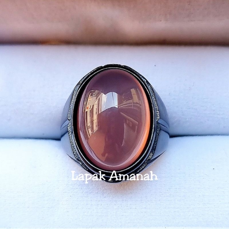 Jual Cincin Batu Akik Asli Lavender Baturaja Natural Original | Shopee ...