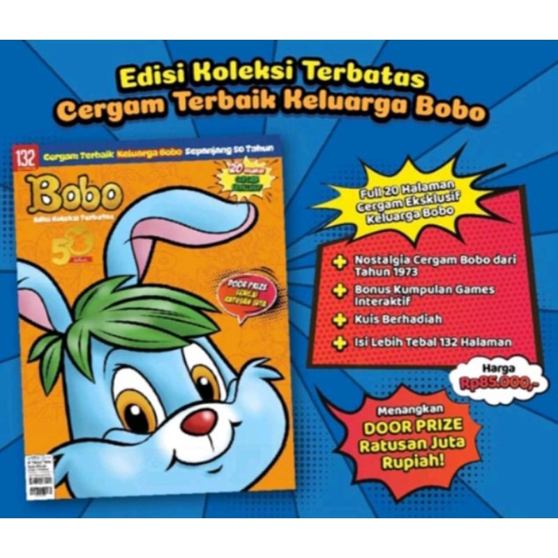 Jual Majalah Bobo Edisi Koleksi Terbatas 50 tahun Cergam Terbaik Keluarga Bobo | Shopee Indonesia