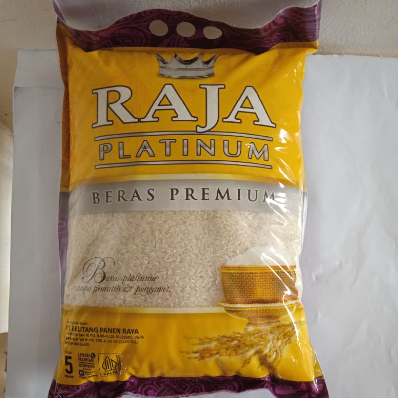 Jual Beras raja platinum kemasan 5 kg | Shopee Indonesia