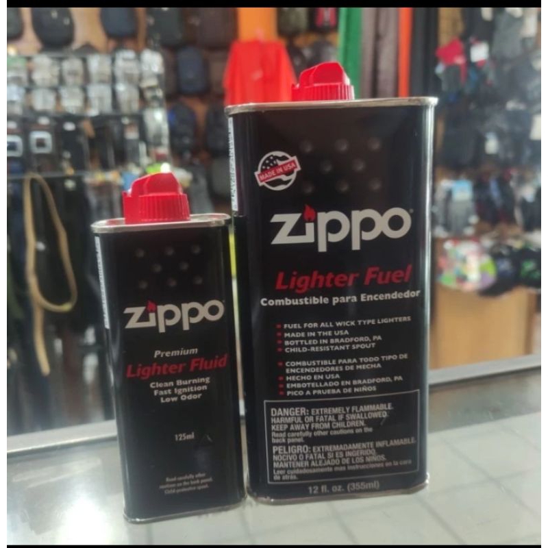 Jual Minyak Zippo ukuran / isi 125 dan 355ml Lighter Fuel Refill 125 ...