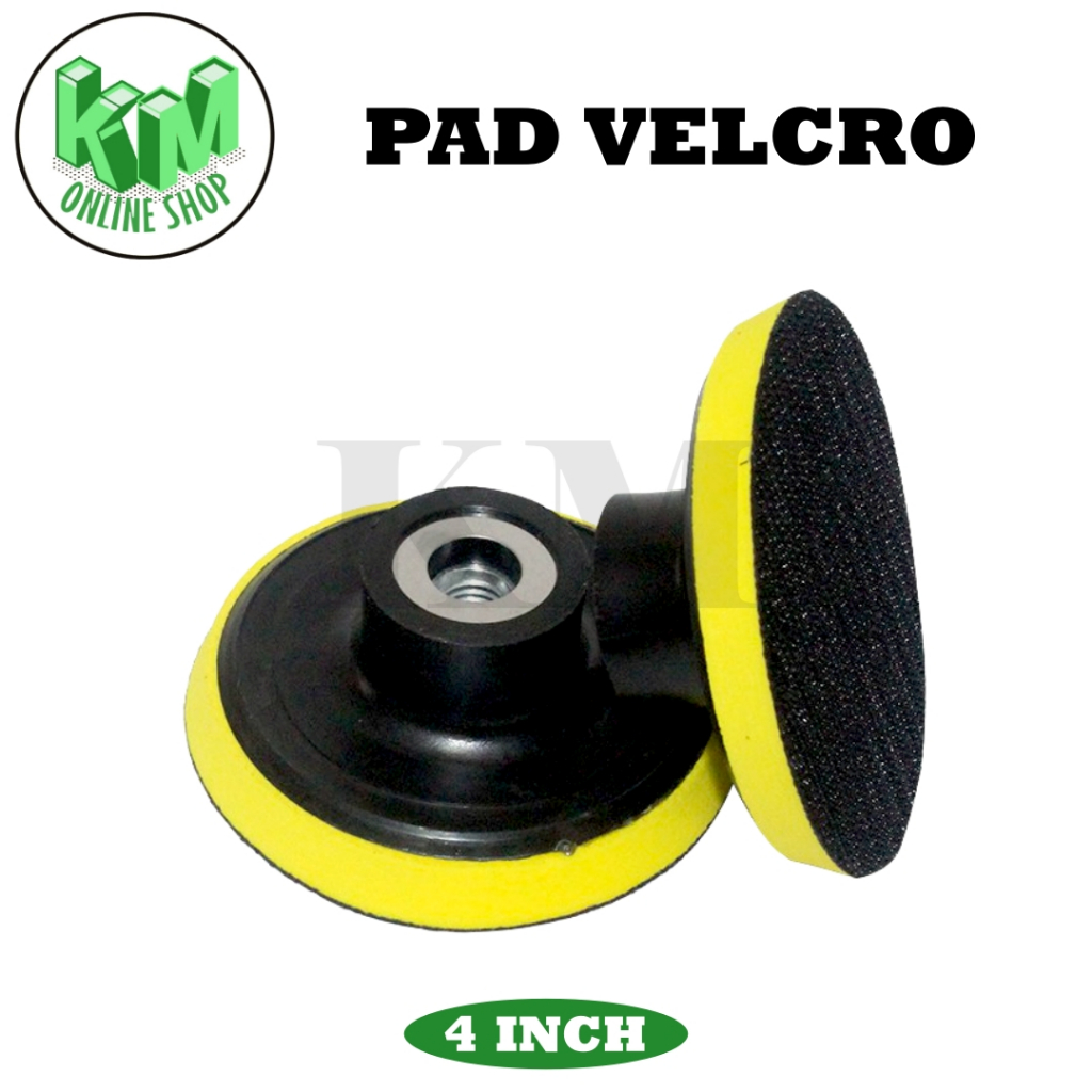 Jual Tatakan Amplas Velcro M10 / Pad Velcro 4'' Inch / Velcro Grit Pad ...