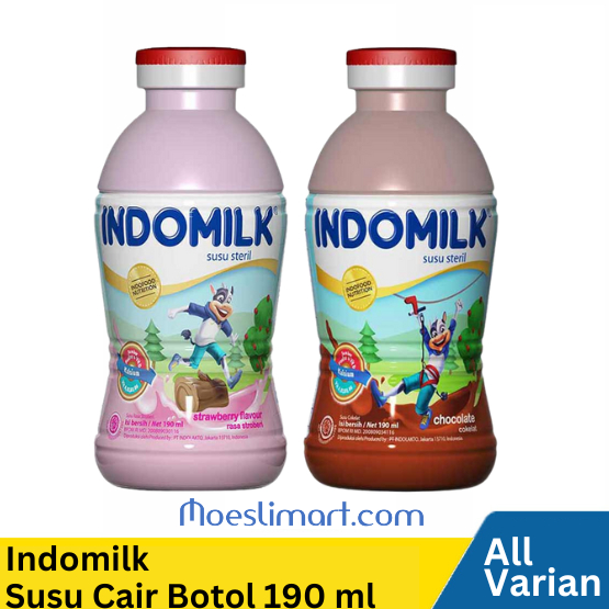 Jual Indomilk Susu Cair Botol 190 ml All Varian | Chocolate Strawberry Melon Vanila | Shopee ...