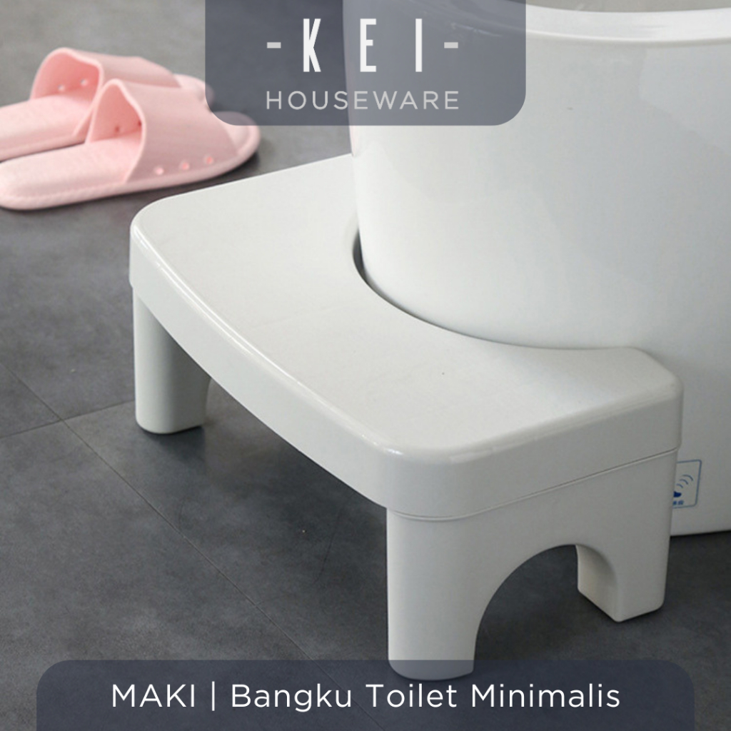 Jual 【KEI】 MAKI Pijakan Kaki Kamar Mandi Estetis Bangku Toilet ...