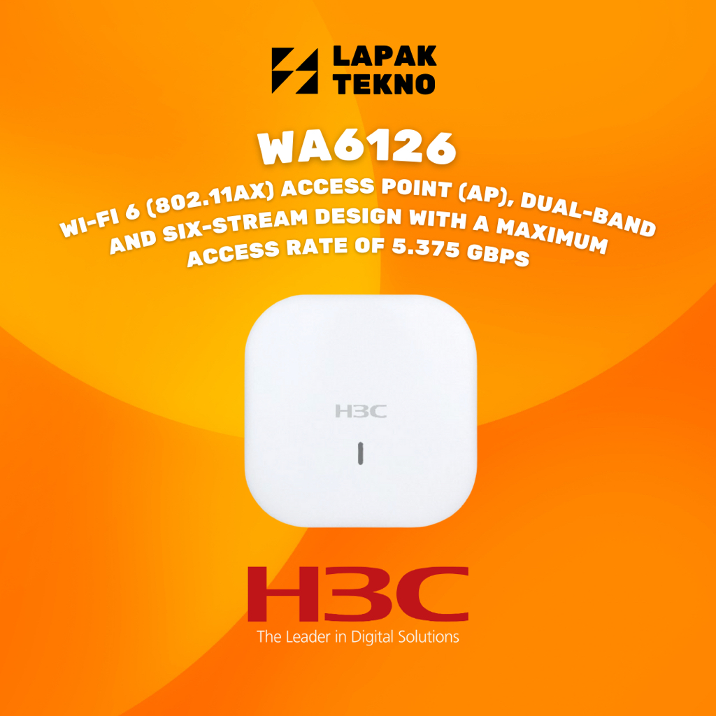 Jual H3C WA6126 EWP-WA6126 Wi-Fi 6 Internal Antennas 6 Streams Dual Radio 802.11ax/ac/n High ...