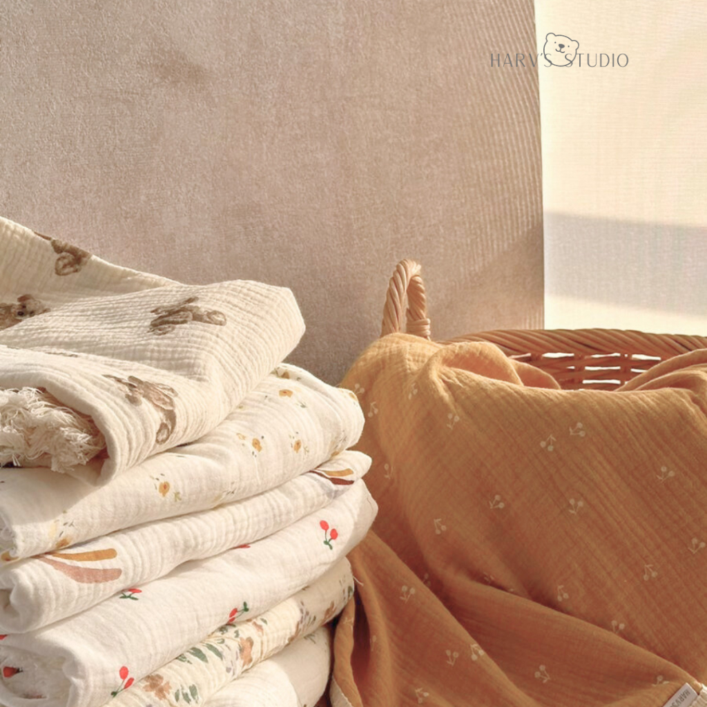 Jual Fringe Tassel Muslin Blanket / Kain Bedong Muslin Bayi / Selimut ...