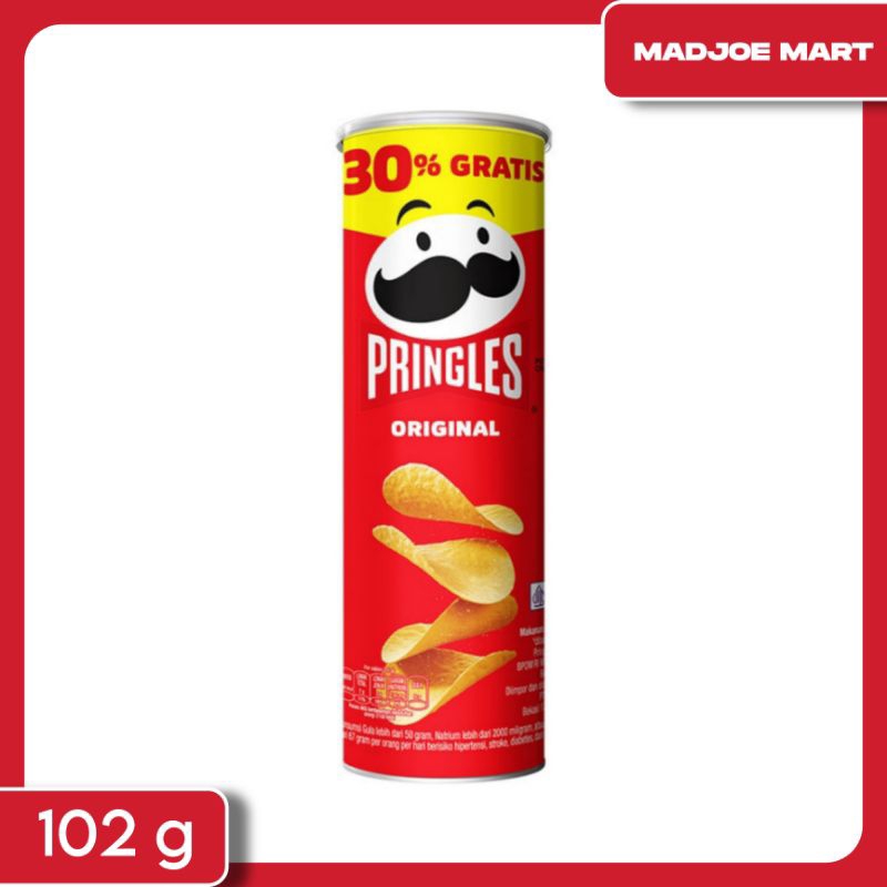Jual Pringles Potato Crisps Original 102 g | Shopee Indonesia